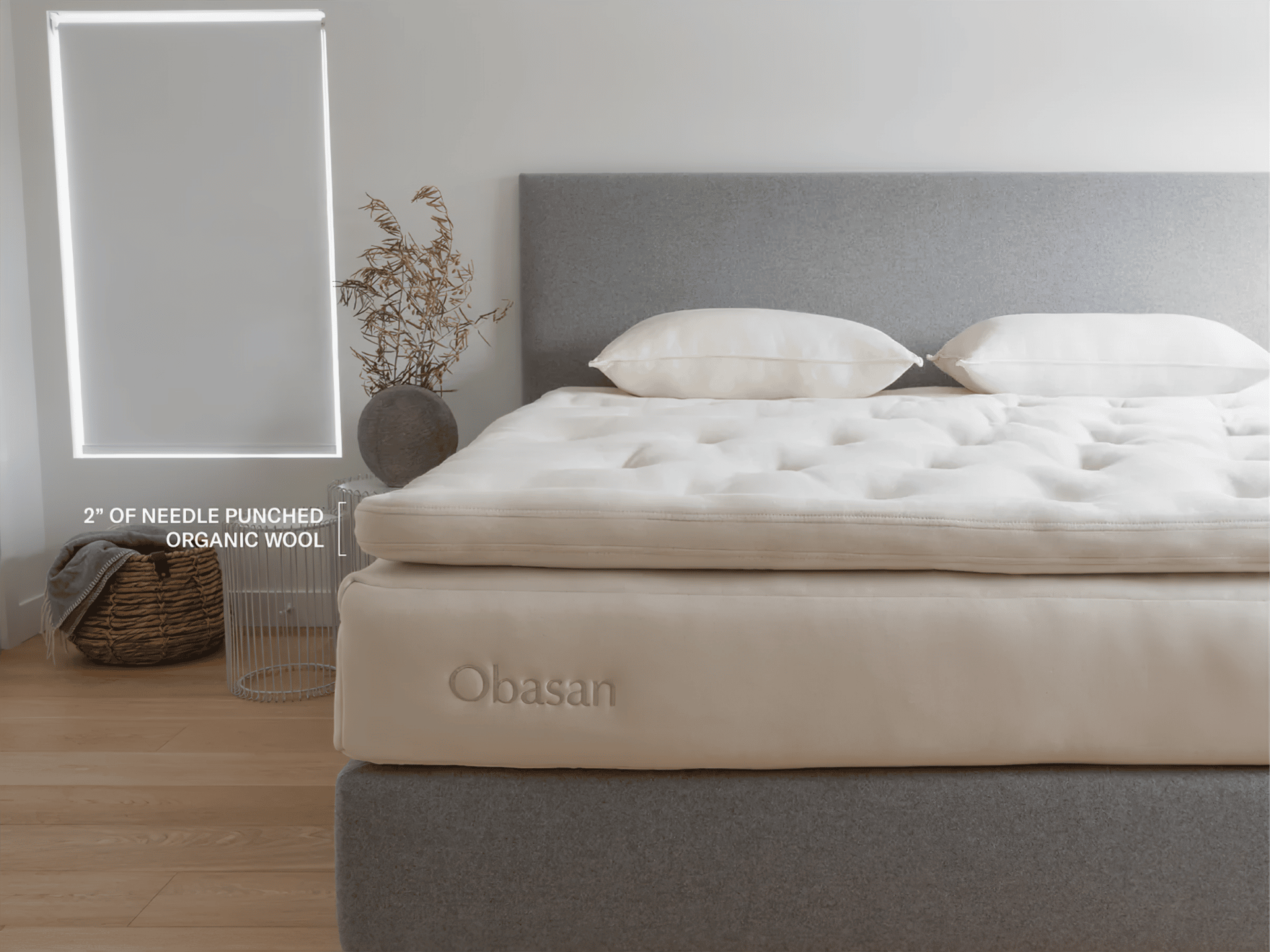 Obasan Classic Organic Wool Topper | Wool Mattress Toppers