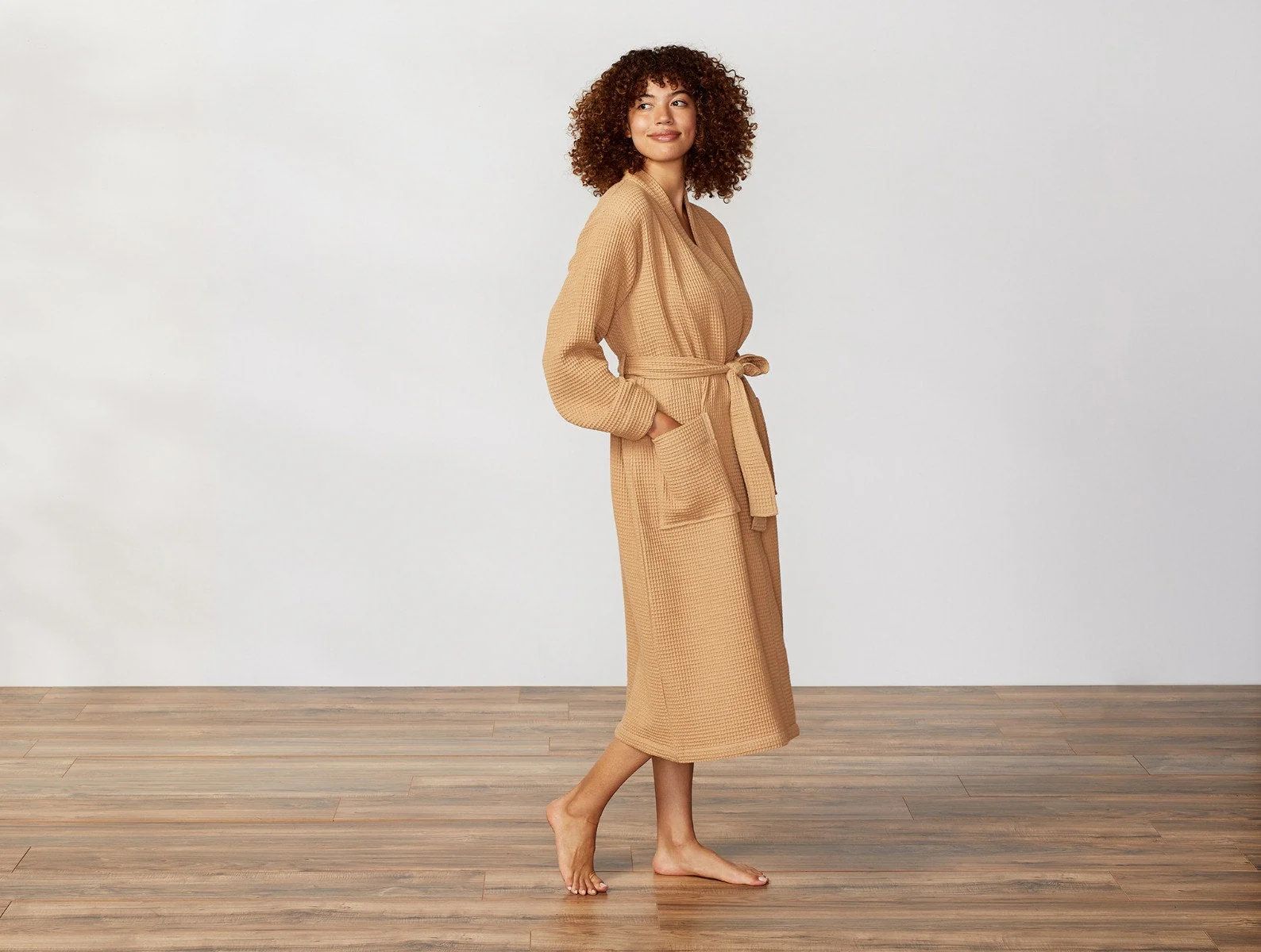 Coyuchi Organic Cotton Waffle Weave Robe | Bath Towels and Robes