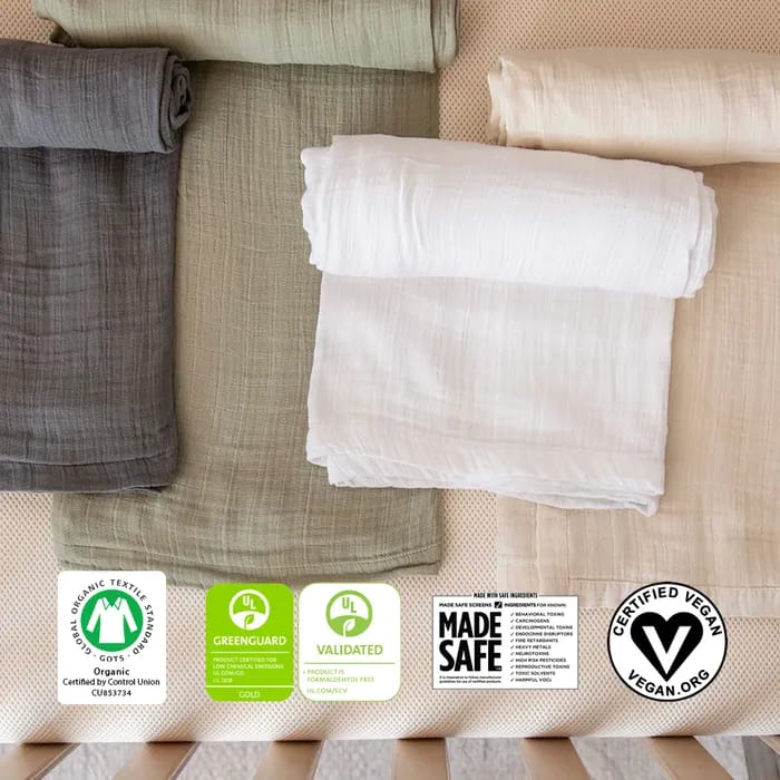 Naturepedic Certified Organic Cotton Waffle Baby Blanket | Organic Crib ...