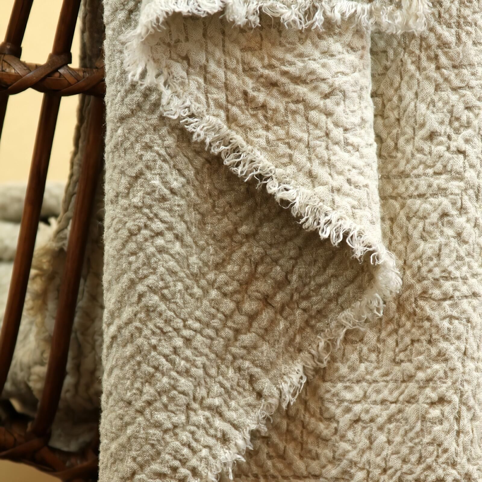 LinenCasa Stonewashed Linen Throw Blanket | Blankets and Quilts