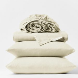 COYUCHI Organic Cotton Jersey Sheets and Pillowcases | Sheets