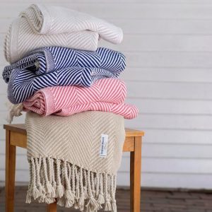 Brahms Mount Monhegan Cotton Throw | | Organic Blankets