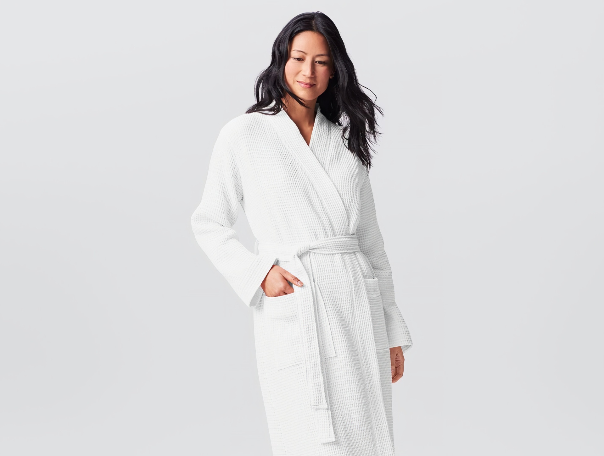 Coyuchi Organic Cotton Waffle Weave Robe | Bath Towels and Robes